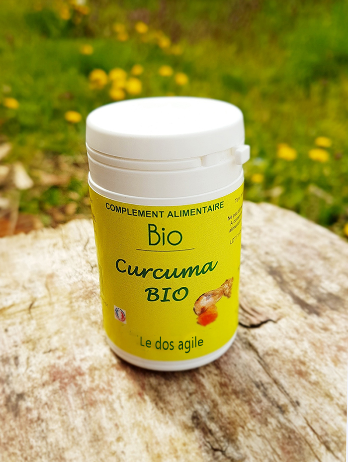 CURCUMA BIO Complément alimentaire 60 gélules - Le Dos Agile